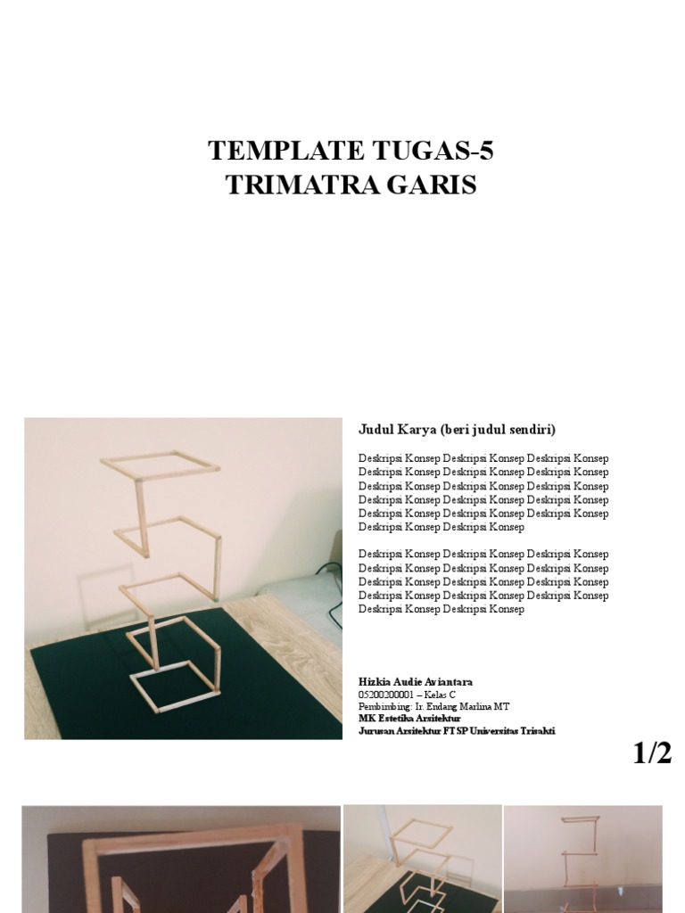 Template Tugas Trimatra Garis | PDF