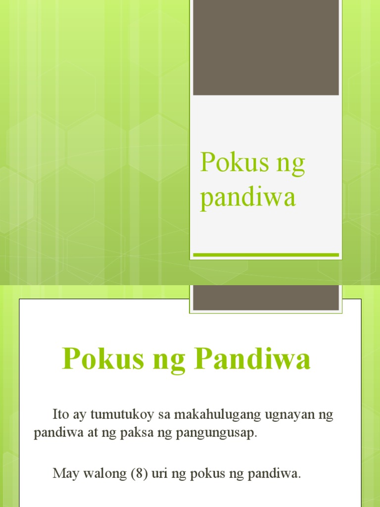 Powerpoint - Pokus NG Pandiwa | PDF