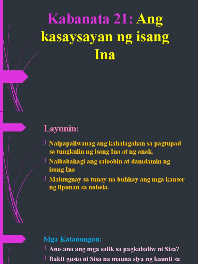 Mga Tungkulin Ng Isang Ina | ngisingsang