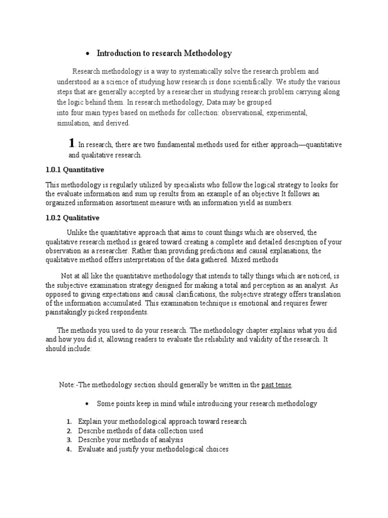 3 Introduction To Research Methodolgy | PDF