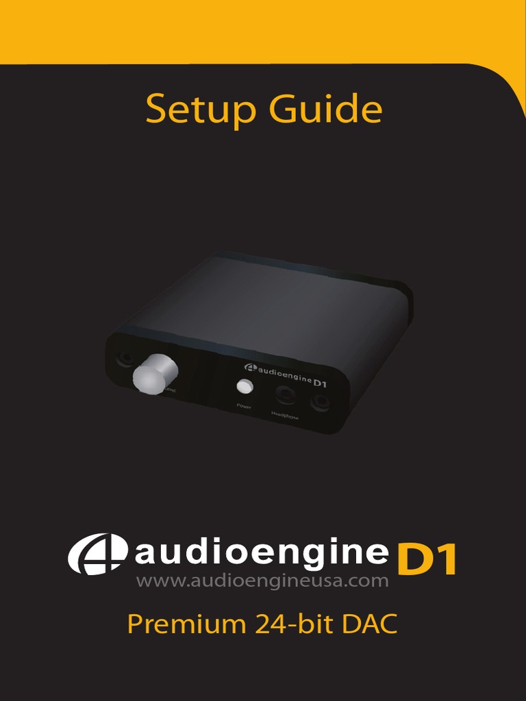 Setup Guide: Premium 24-Bit DAC | PDF | Digital To Analog Converter ...