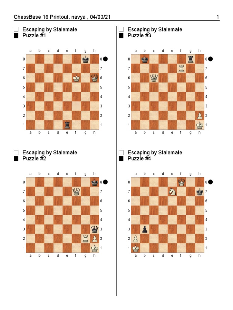 Stalemate To Draw | PDF | Chess Theory | Chess