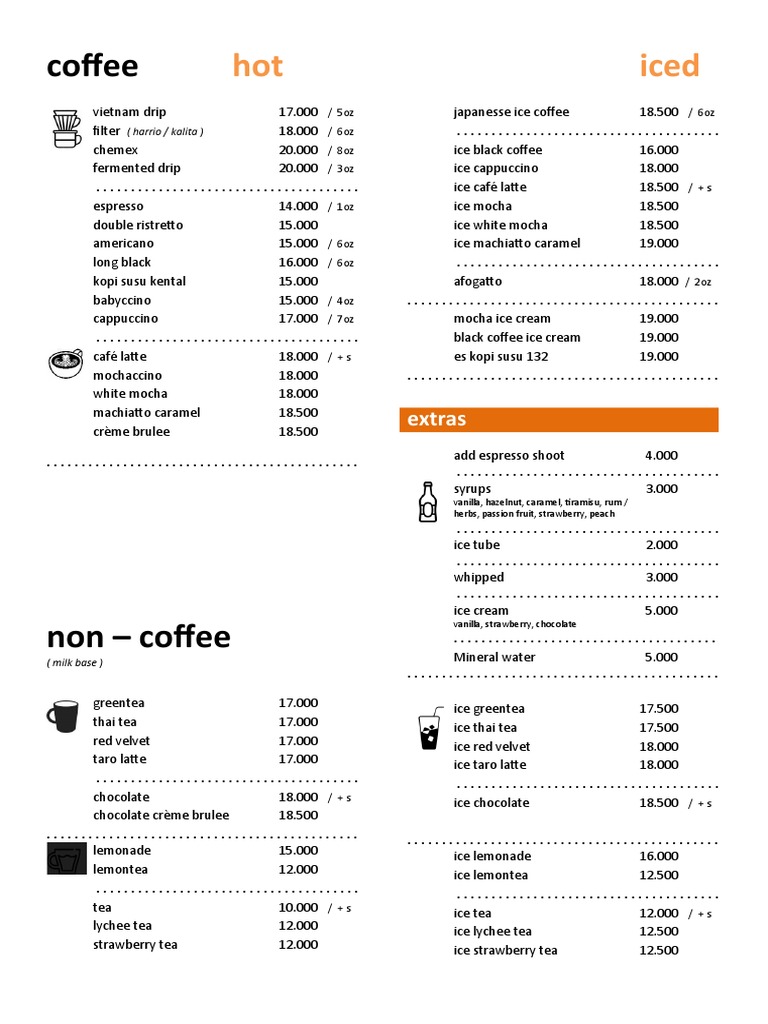 Hot Iced: Coffee | Download Free PDF | Drink | Foods