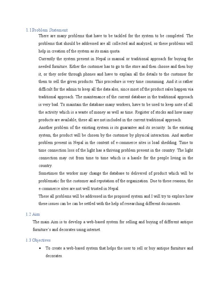 Problem Statement | PDF | Databases | E Commerce