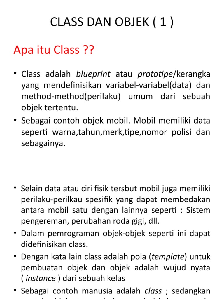 05 - CLass Dan Object | PDF