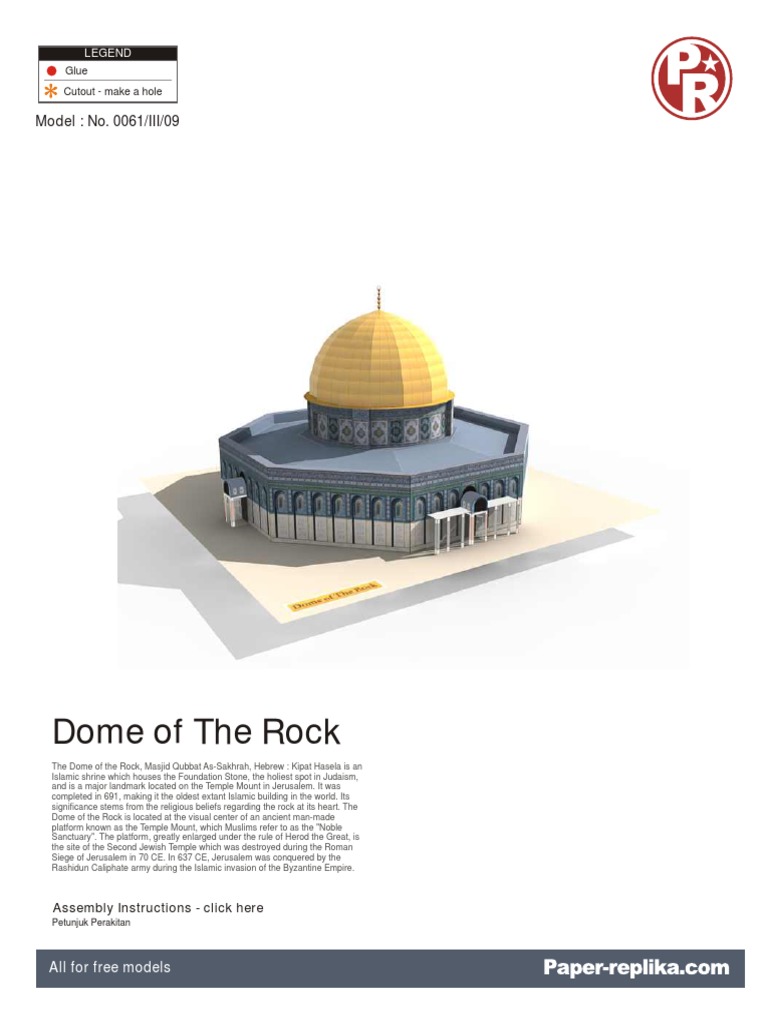 Concise Instructions for Assembling a Cut-Out Model of the Dome of the ...