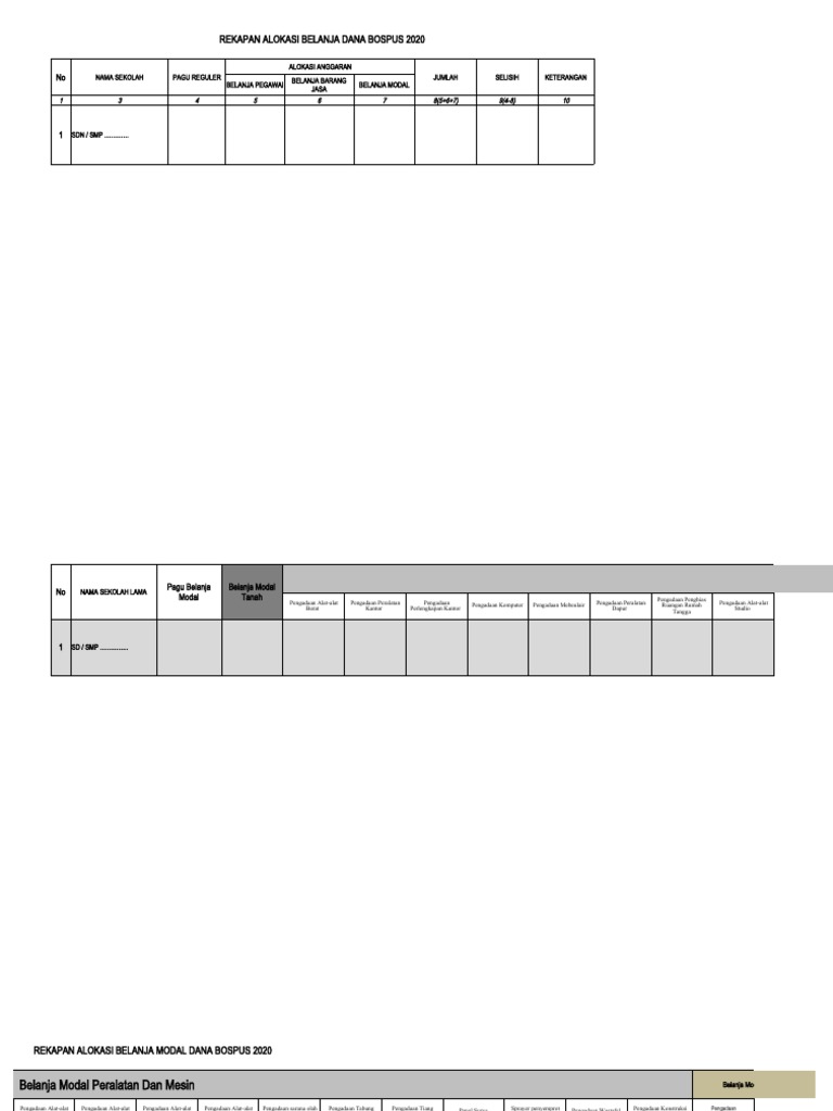 Rekap Belanja PMDN 24 Bos | PDF