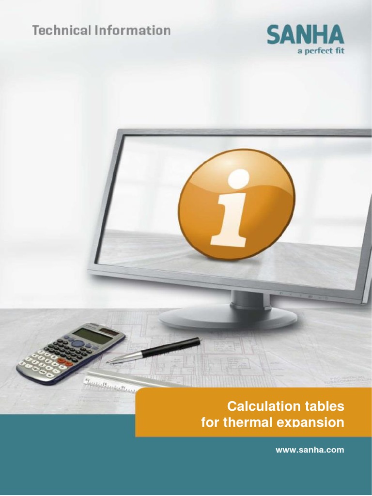 Calculation Tables For Thermal Expansion | PDF | Thermal Expansion ...