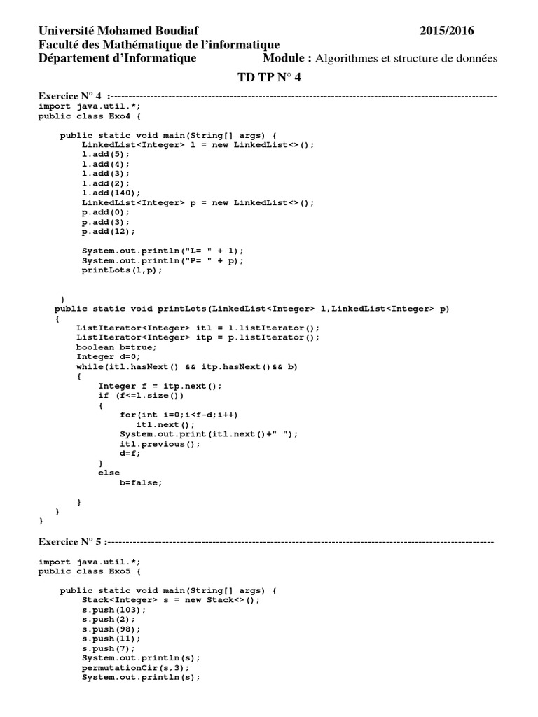 Exercice #4 | PDF | Computer Programming | Software Engineering