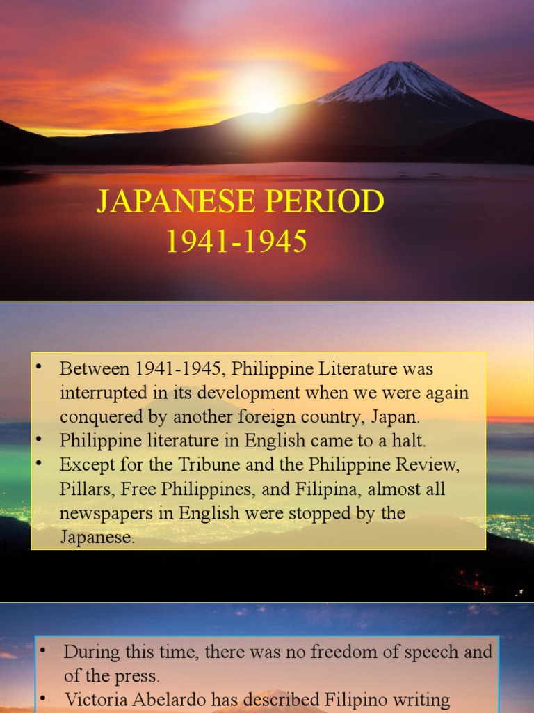 Japanese Period in Philippine Literature | PDF | Philippines | Poetry