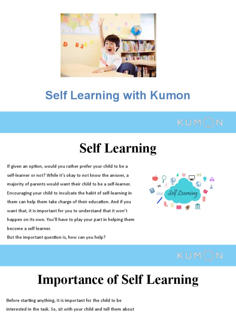Self Learning With Kumon | PDF