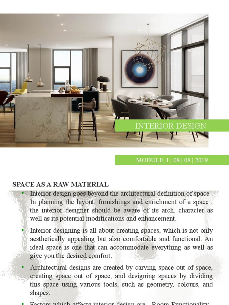 Interior Design: MODULE I - 08 - 08 - 2019 | PDF | Survey Methodology ...
