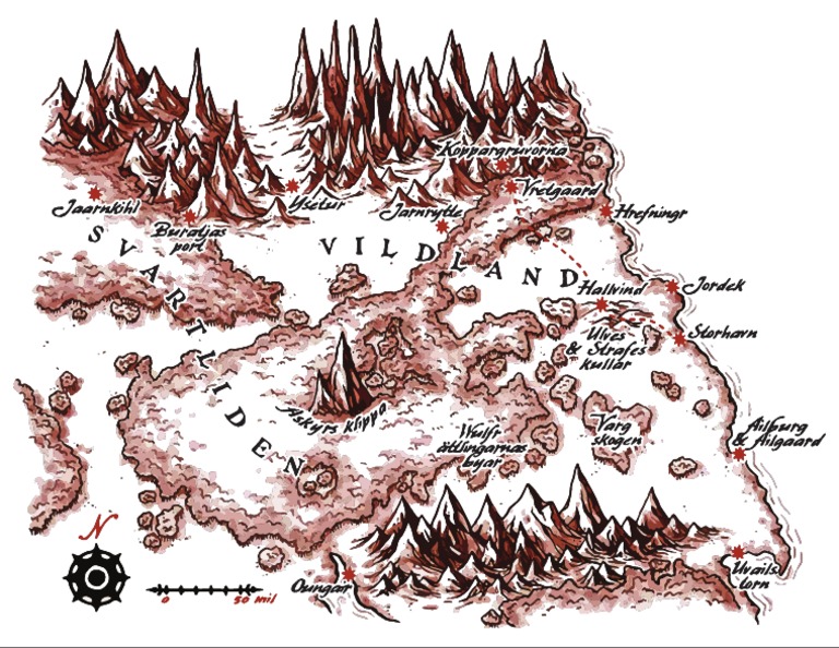 Trudvang Chronicles - Map Wildlands | PDF