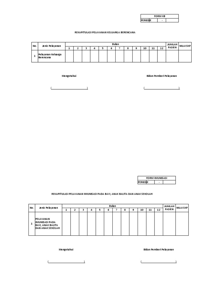 Form Rekap CPD | PDF
