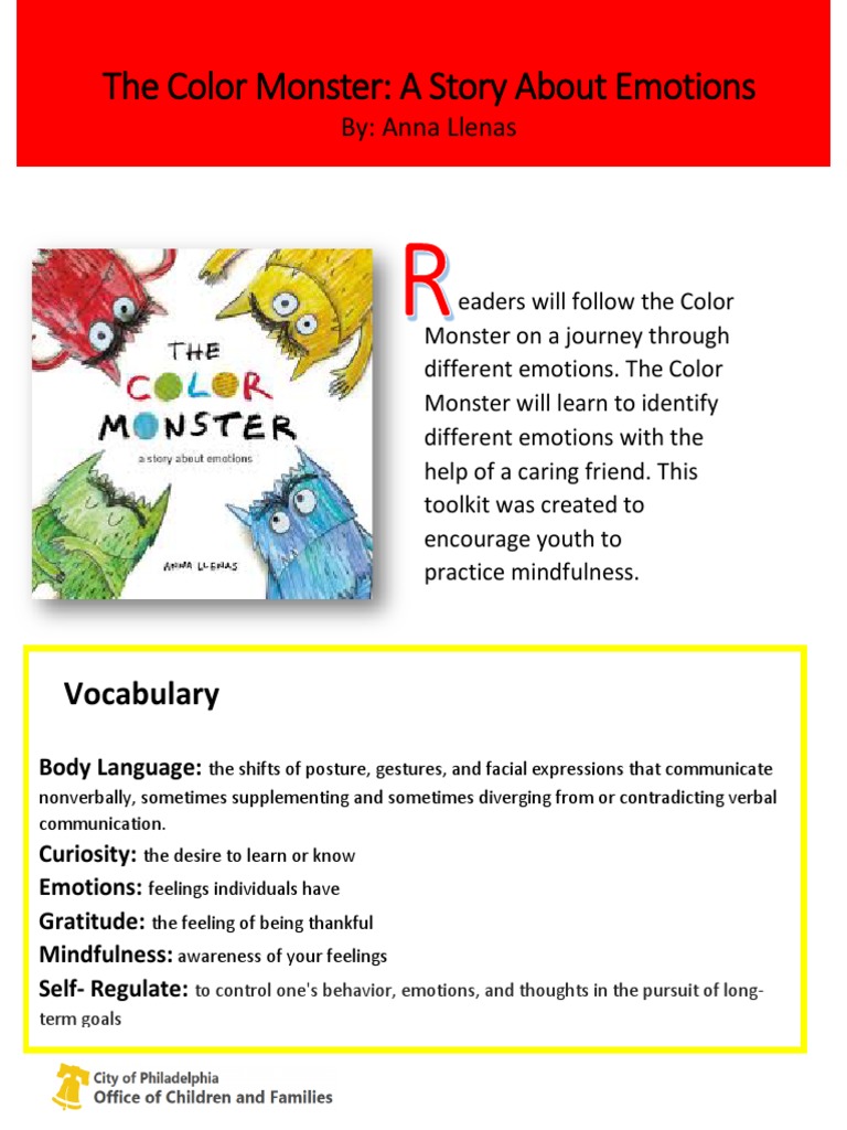 Color Monster Toolkit Final | PDF | Gratitude | Emotions