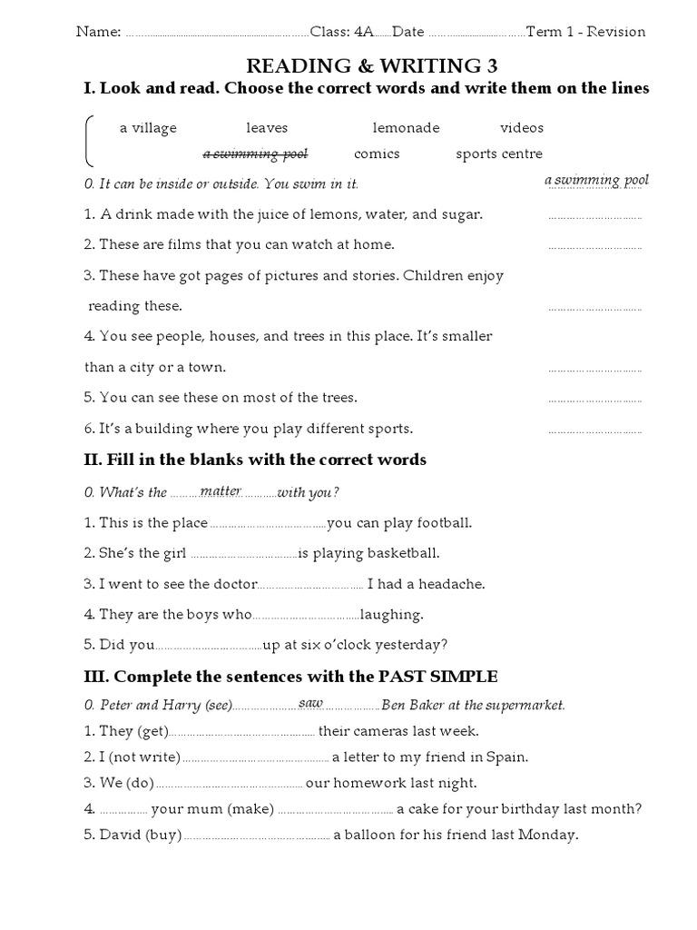 Reading and Writing 3 | PDF