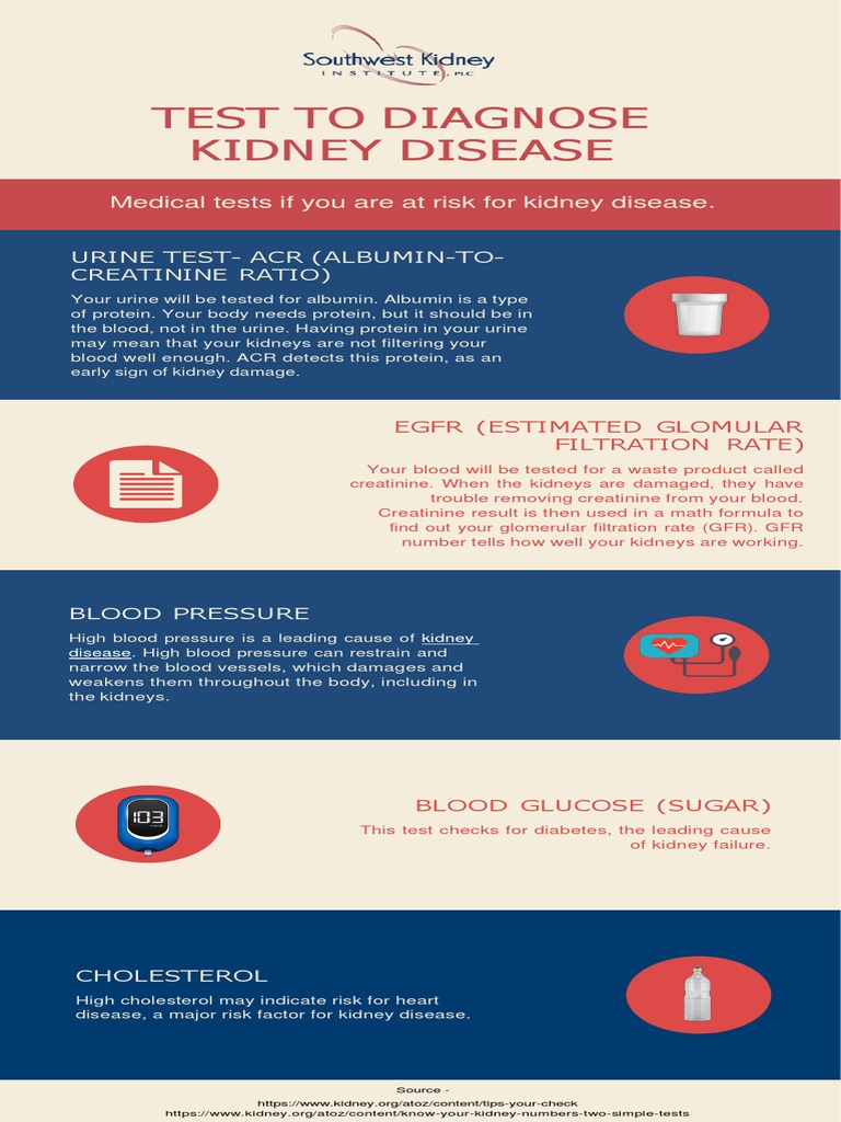 Test To Diagnose Kidney Disease - Southwest Kidney Institute | PDF