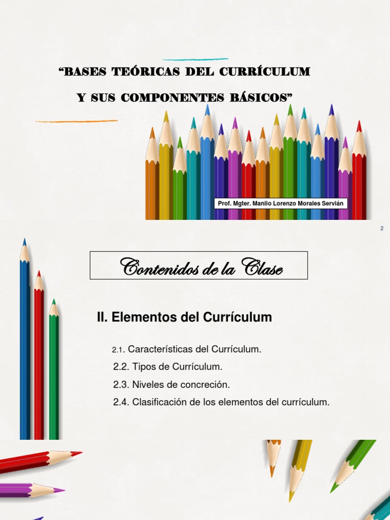 Elementos Del Currículum | PDF | Plan de estudios | Evaluación