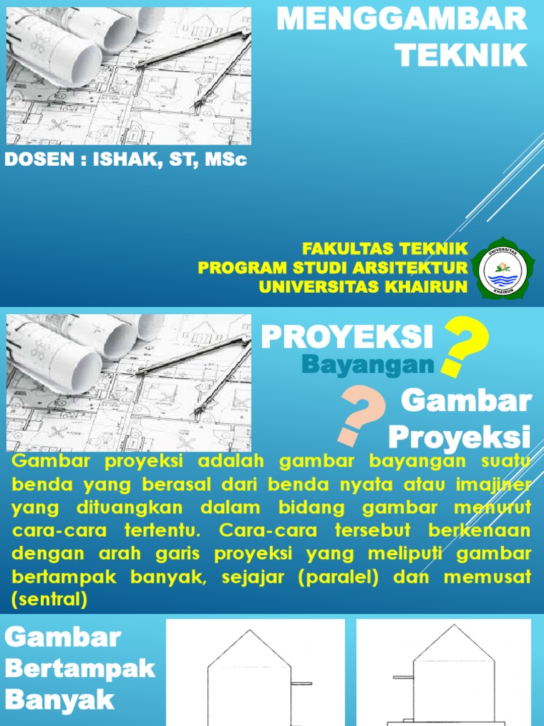 Teknik Proyeksi dalam Menggambar Bayangan | PDF | Metode & Bahan Ajar