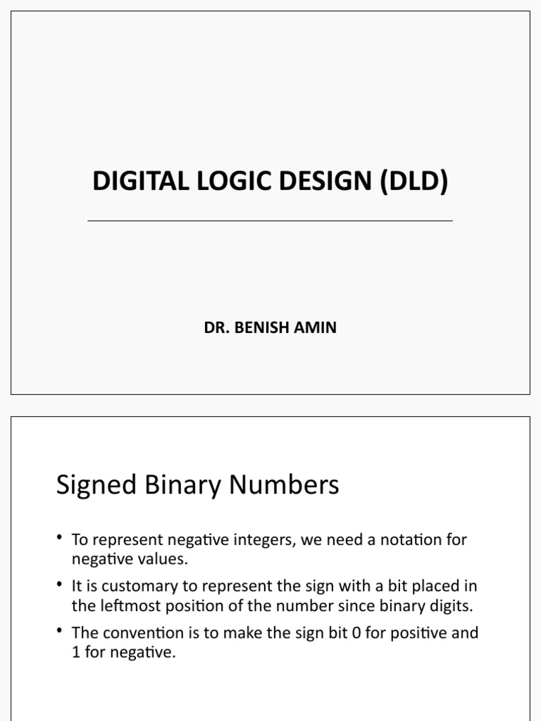 Digital Logic Design Lec04 | PDF | Subtraction | Binary Coded Decimal