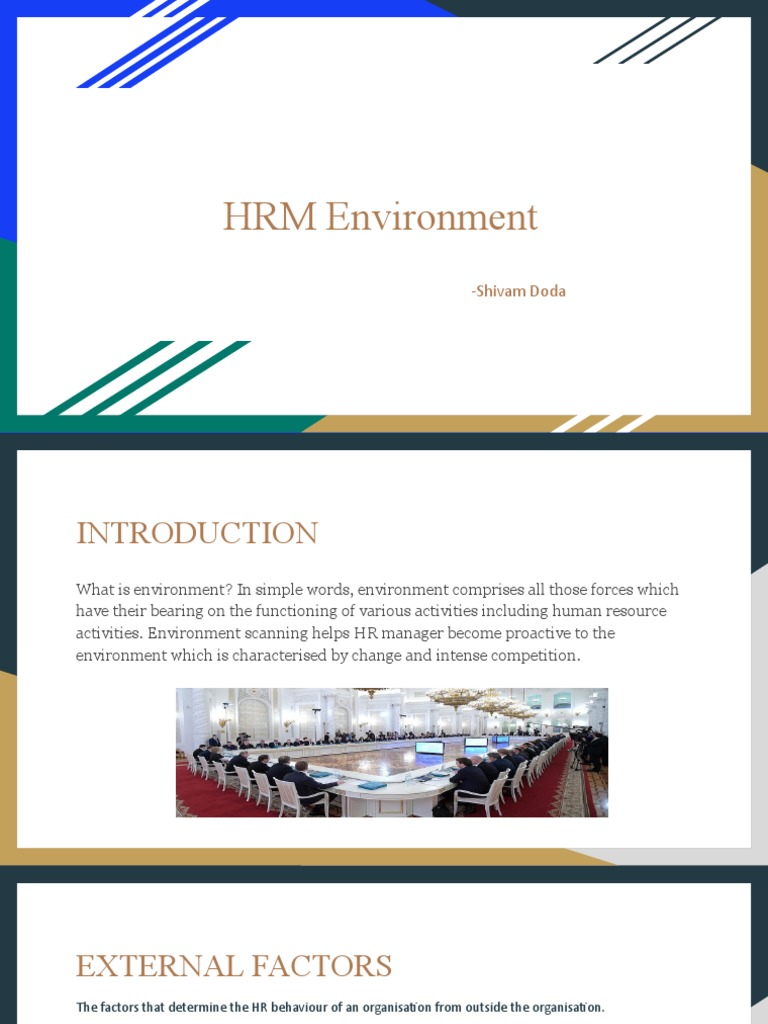 HRM Environment | PDF | Human Resource Management | Organizational Culture