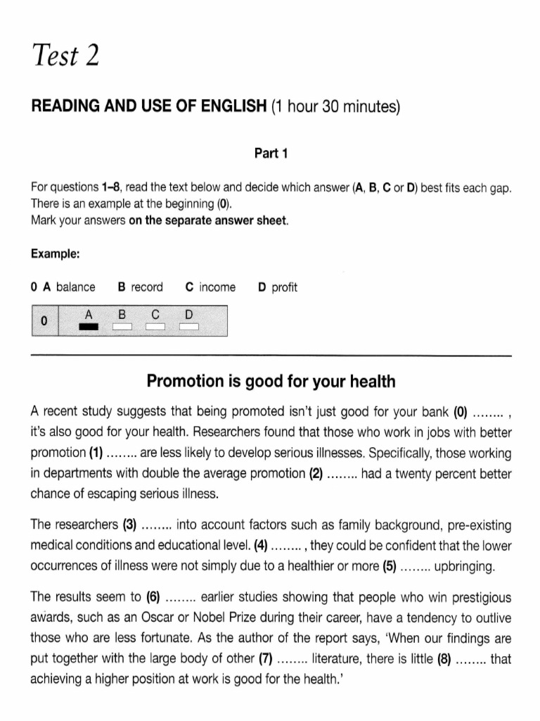 C1 - TEST2 Reading and Use of English | PDF | Museum | Sky