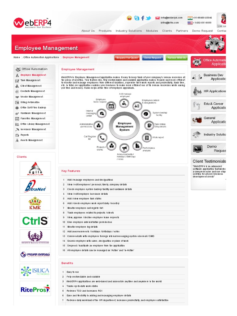 Employee Management System, Employee Management Software, Employee ...