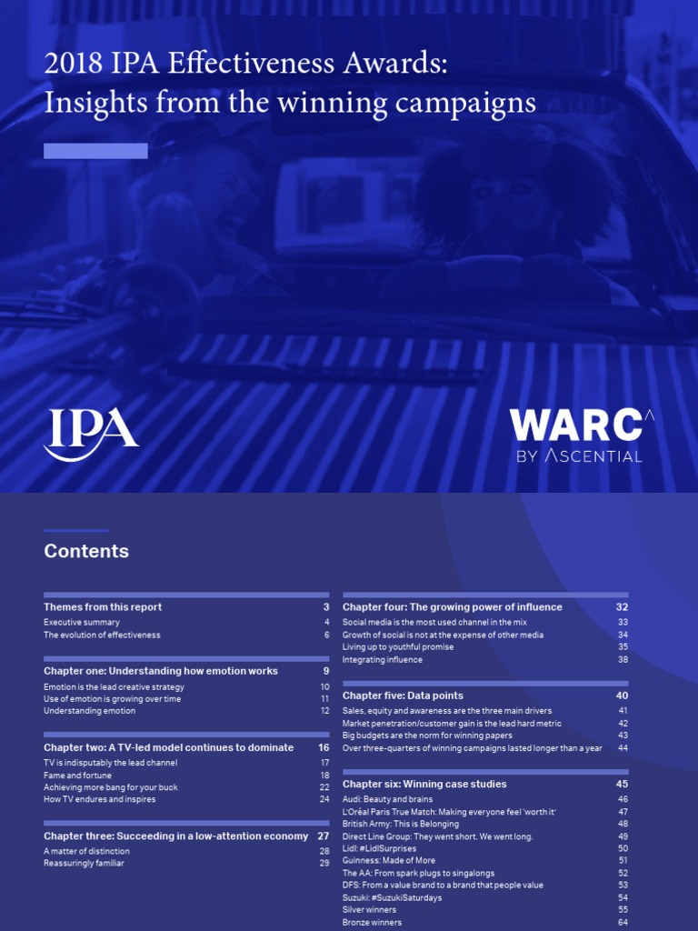 2018 IPA Effectiveness Awards Insights | PDF | Brand | Advertising