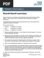 Vestibular Exercises for Dizziness Relief | PDF | Vertigo | Ear