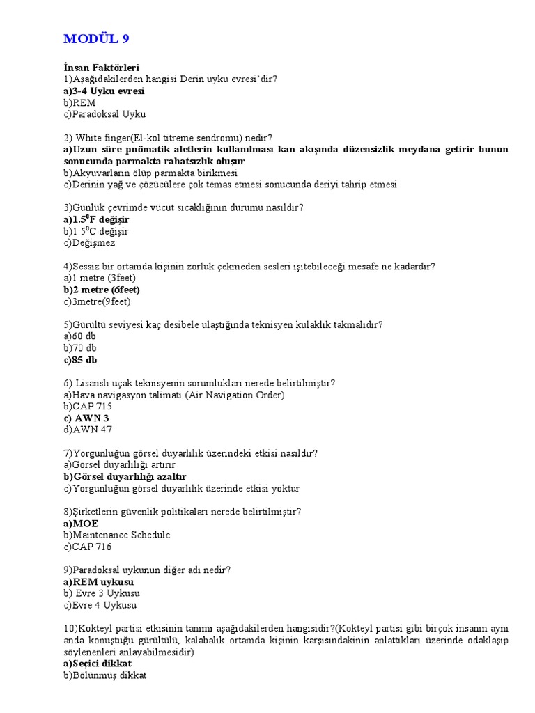 Modül 9 Soru | PDF
