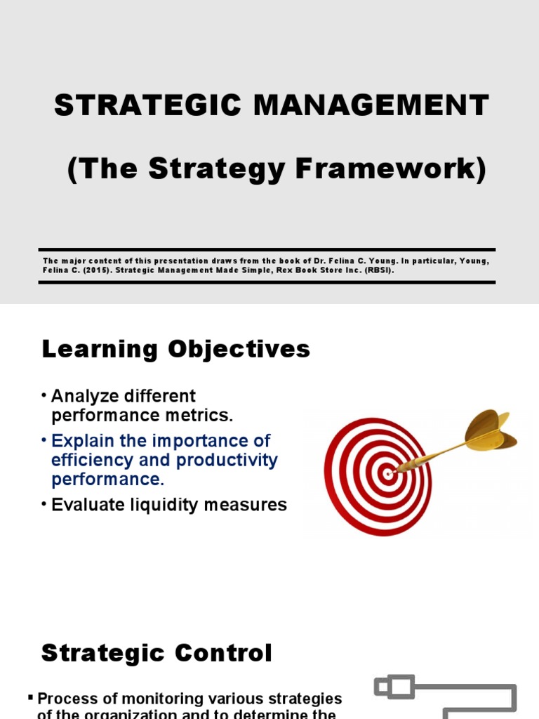 STRATEGIC MANAGEMENT FRAMEWORK | PDF | Dividend | Profit (Economics)