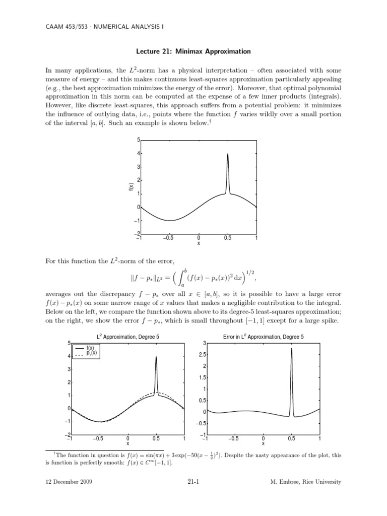 Minimax Math Functions | PDF | Numerical Analysis | Polynomial
