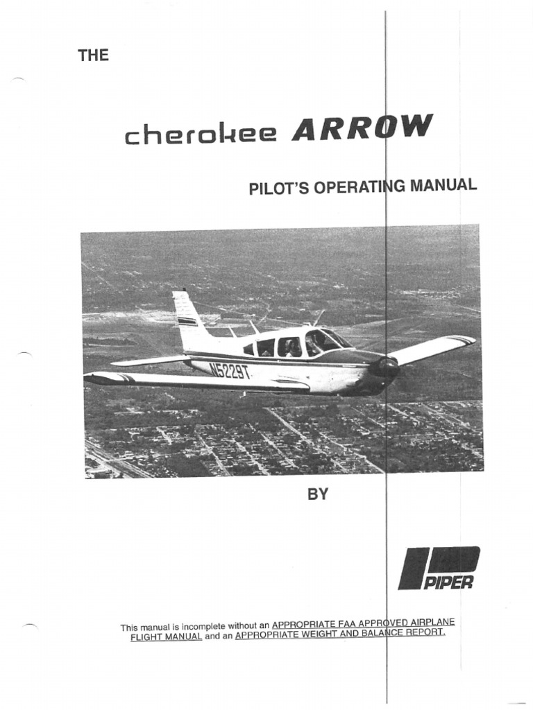 Piper Arrow POH | PDF