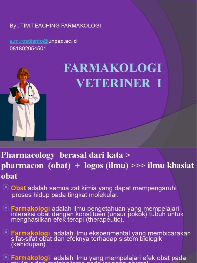 Farmakologi-Veteriner-2021 | PDF