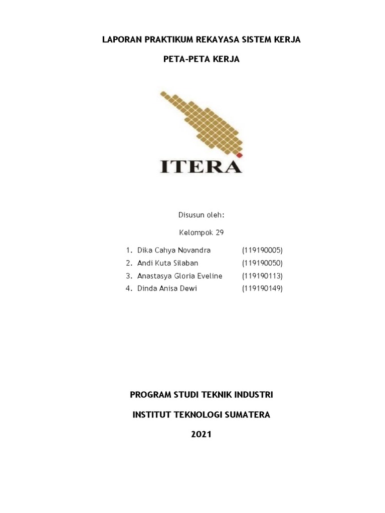 Laporan Praktikum Peta Kerja - Kelompok 29 | PDF