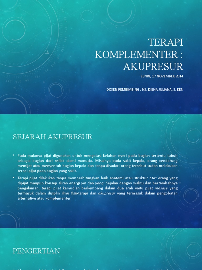 Terapi Akupresur | PDF | Pengembangan Diri | Kesehatan Holistik