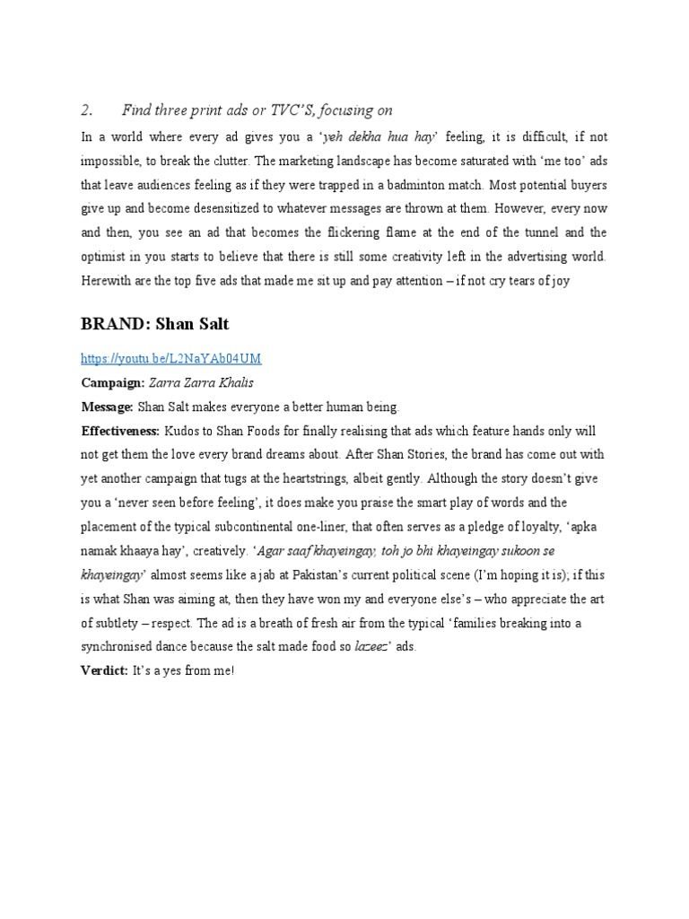 Creative Ads that Cut Through the Clutter: A Review of Three Ads that ...