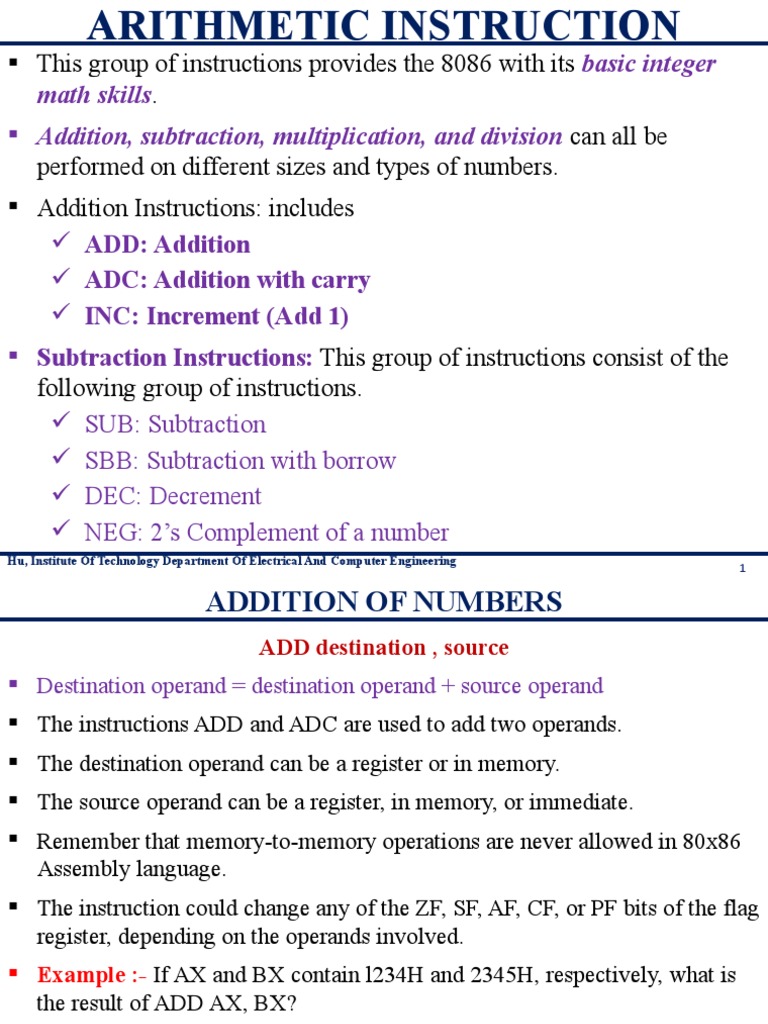 Computer & Interfacing Chapter FOUR NEW UPDATED | PDF | Binary Coded Decimal | Subroutine