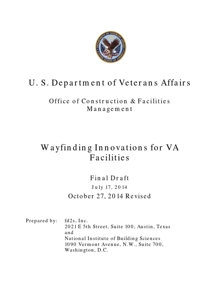 U. S. Department of Veterans Affairs: Office of Construction ...