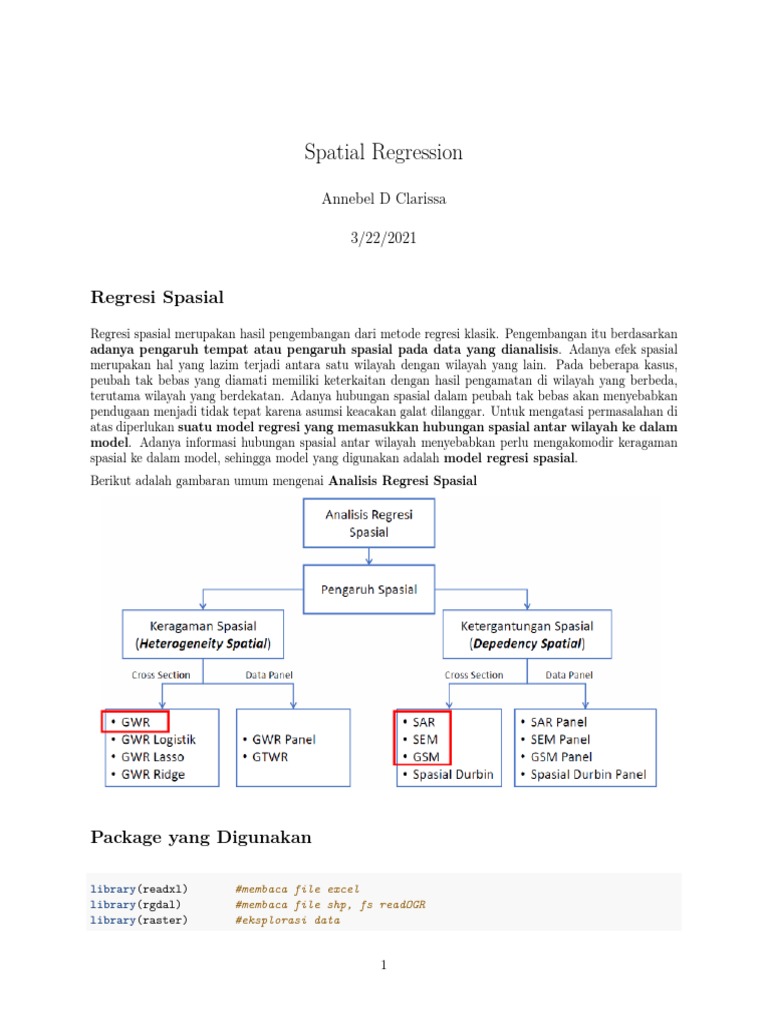Spatial Regression Pdf