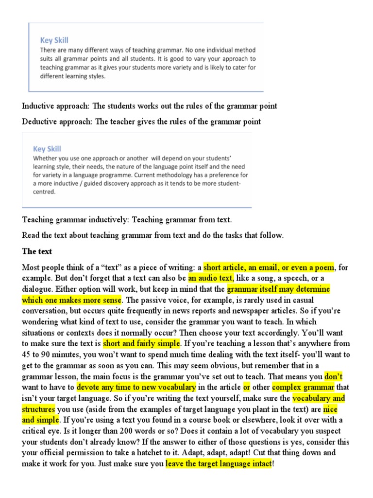 M6 Grammar and Pronunciation | PDF | Second Language | Reading ...