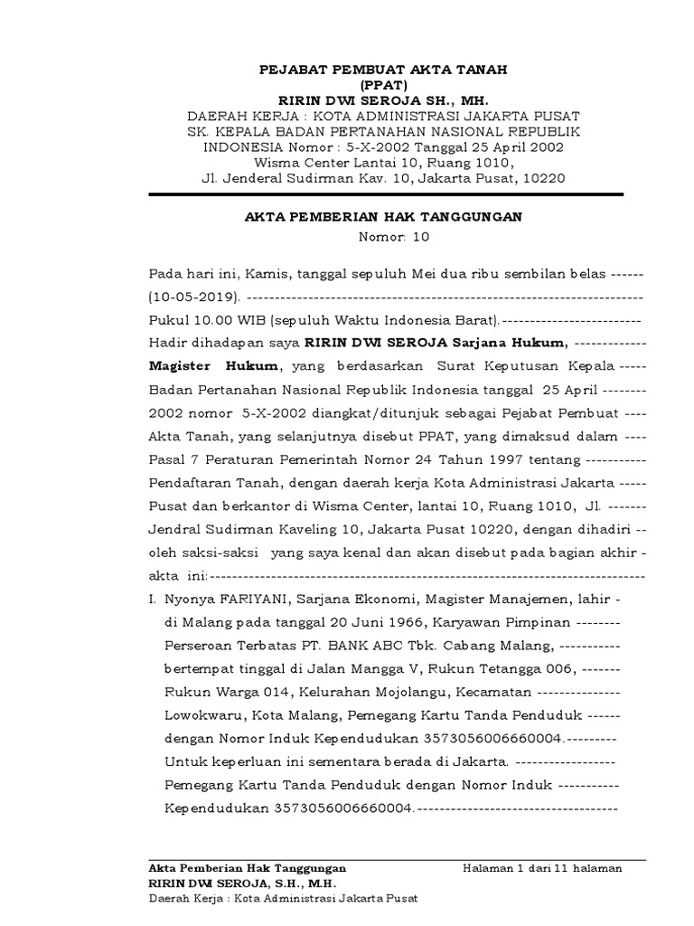 Apht Dengan SKMHT | PDF