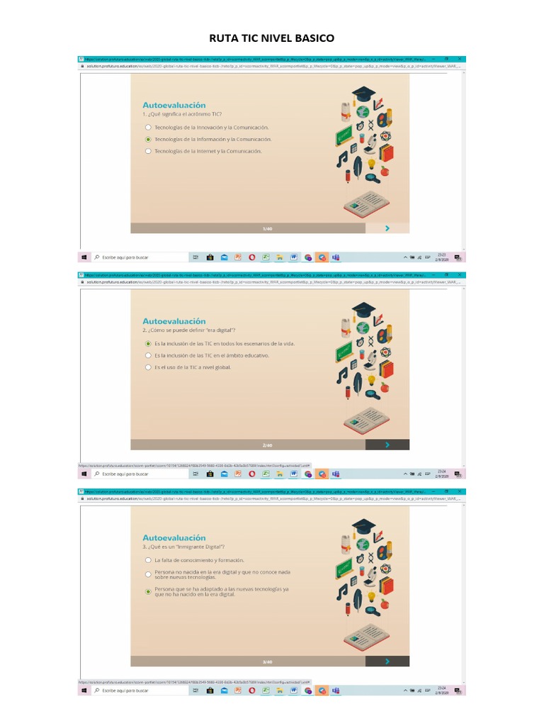Ruta Tic Nivel Basico | PDF