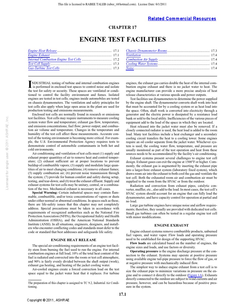 Engine Test Facilities: Related Commercial Resources | PDF ...