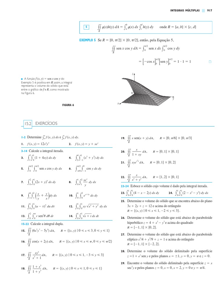 Integrais Múltiplas e Exercícios | PDF | Geometria | Cálculo