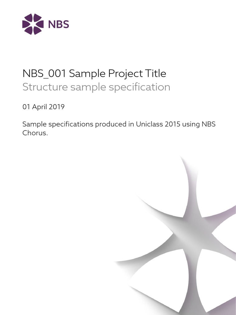 NBS - 001 Structure Sample Specification 2019-03-29 | PDF ...