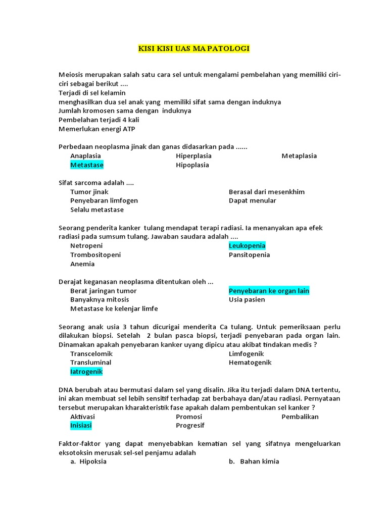 Nekrosis Kaseosa dalam Patologi Sel | PDF