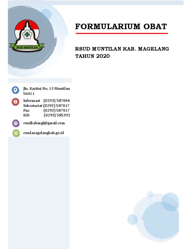 Formularium Rsud Muntilan 2020 | PDF