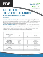 Fyrquel EHC Product Bulletin | PDF | Viscosity | Chemistry