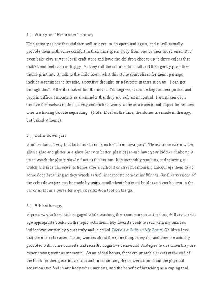 There's A Bully in My Brain | PDF | Anxiety | Breathing